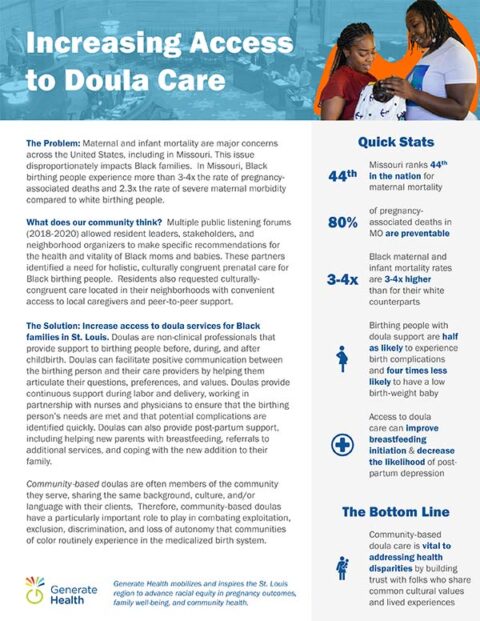 Advocacy One-Pagers for Missouri Legislation | Generate Health